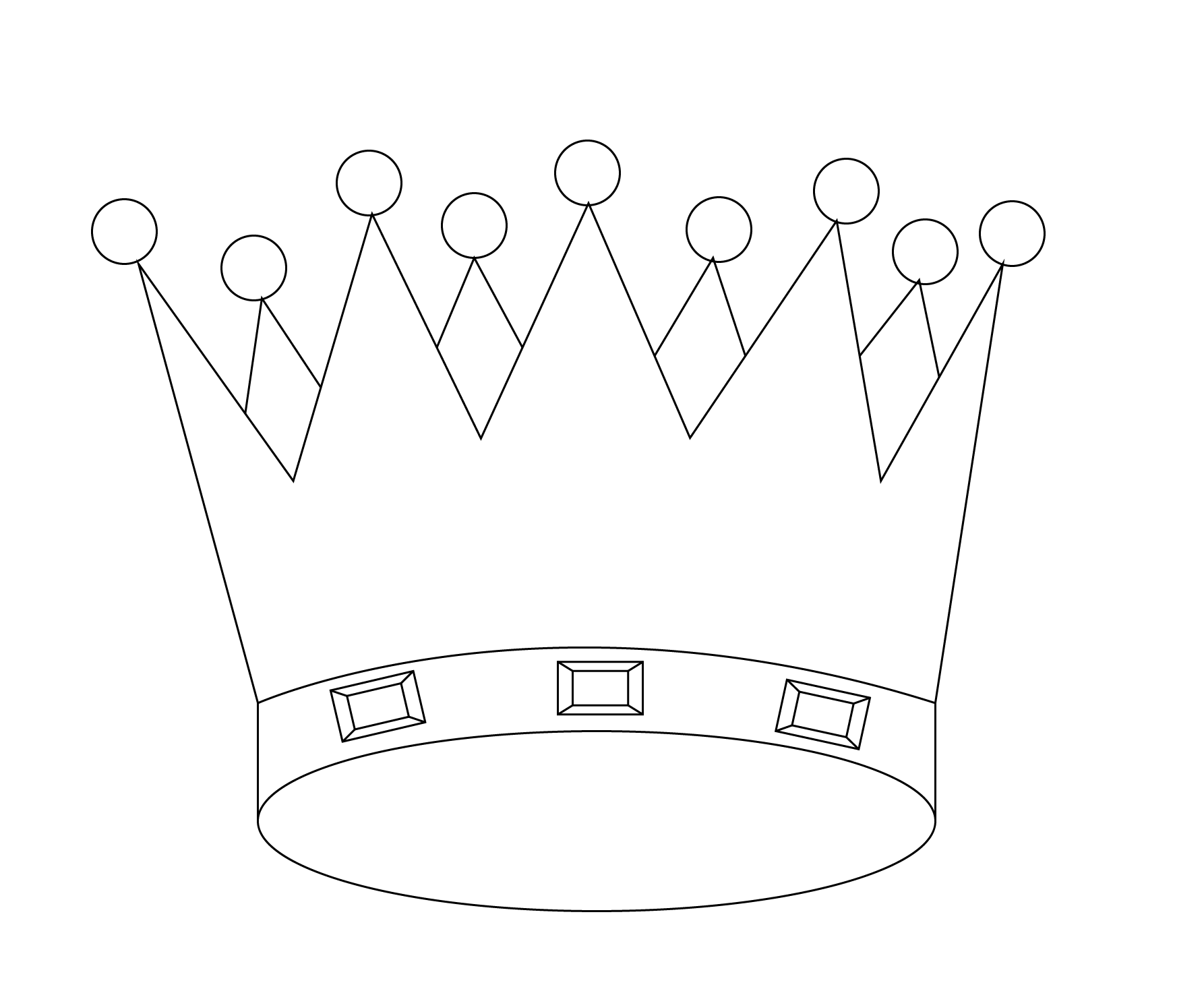Krone zeichnen: Einfach für Anfänger und Fortgeschrittene